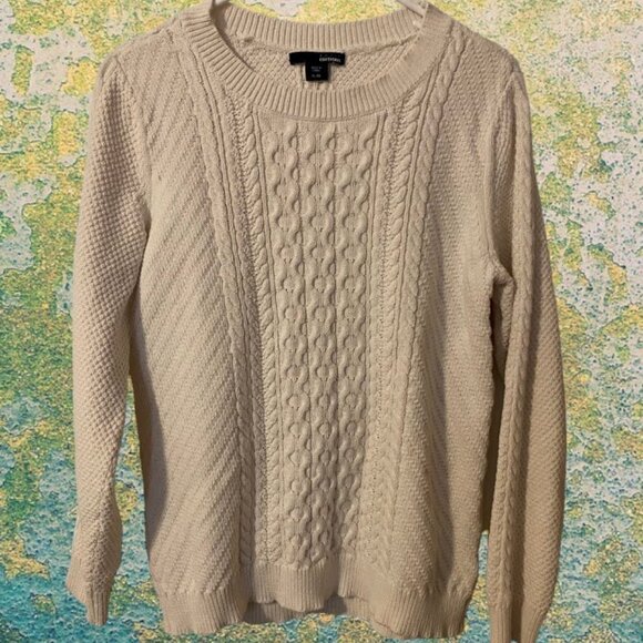 Basic Editions | Sweaters | Basic Editions Cable Knit Sweater | Poshmark